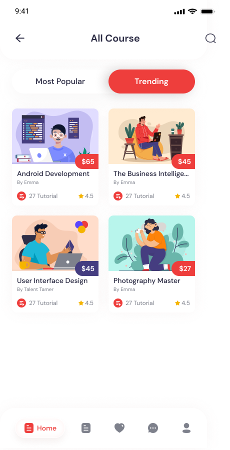 Maan LMS-Flutter App UI Kit ( Android & iOS ) by Acnoo | CodeCanyon